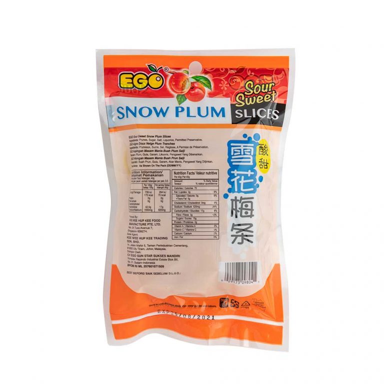 EGO Sweet Sour Snow Plum Slices 140g - EGO Foods
