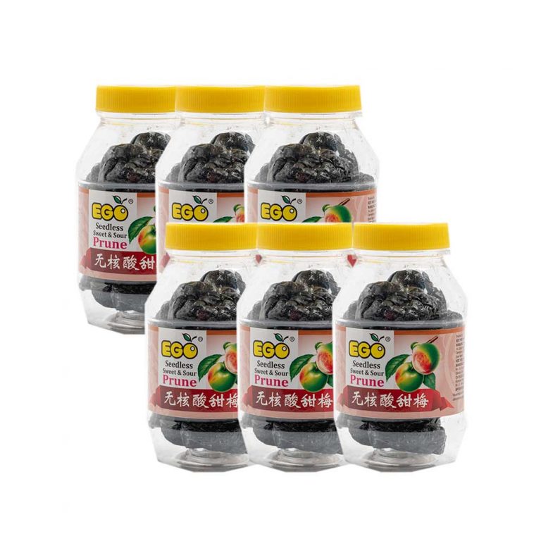 EGO Preserved Seedless Sweet & Sour Prune (Box 6x100g) - EGO Foods