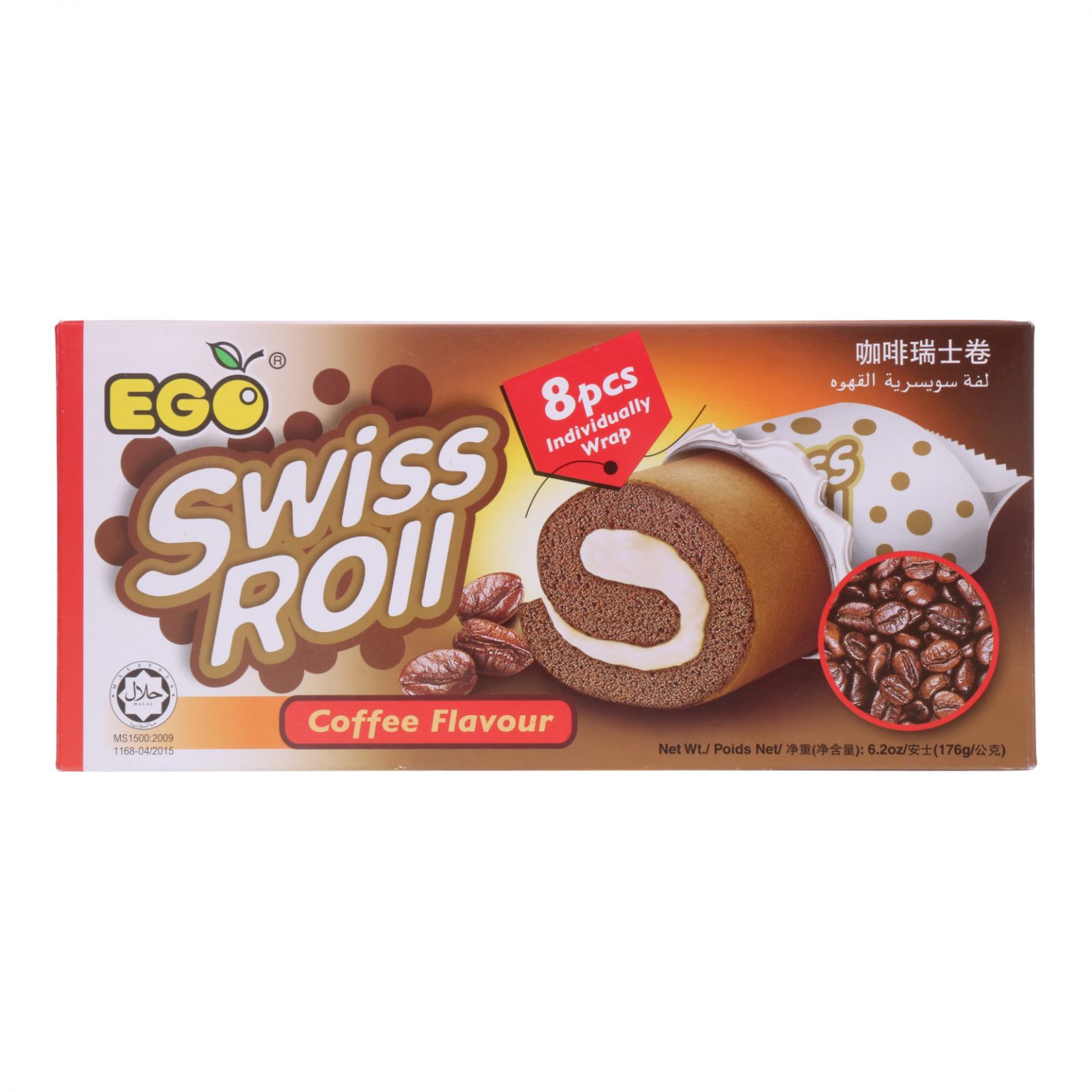 EGO Swiss Roll - Strawberry Flavour 176g - EGO Foods